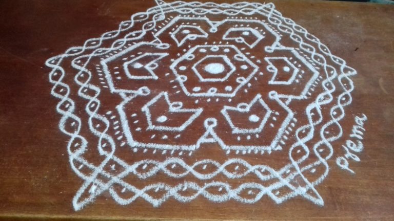 design kolam and outline sikku kolam – Kolams of India