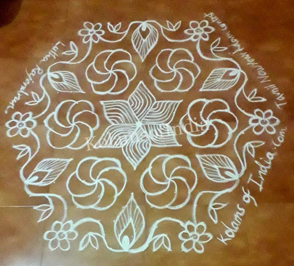 21 dots Zentangle pattern Kolam – Kolams of India
